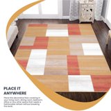 Superior Color Block Runner Rug 2' 7" x 8', Plush Indoor Rugs For ...