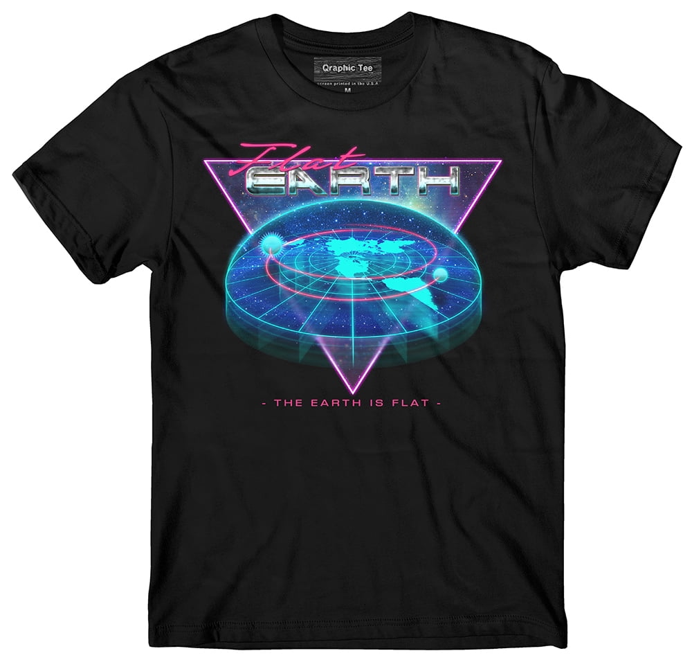 Flat Earth Hologram t-shirt, Earth is flat, Firmament, NASA lie, NASA ...
