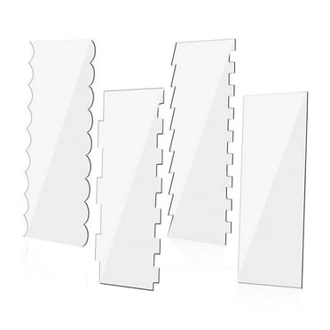 6PCS Cakes Smoother Icing Comb Set Cake Sculpting Decor Supplies Cake ...