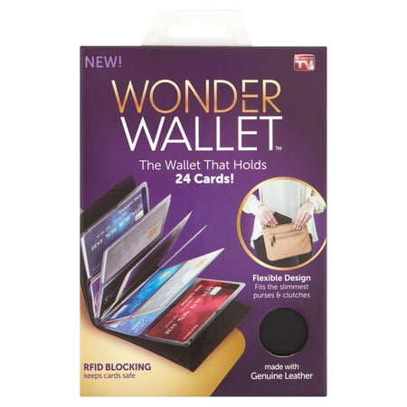 As Seen on TV Wonder Wallet, Black - Walmart.com