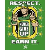 WWE Boy's John Cena Respect Earn It Graphic Tee, Kelly Green, Small ...