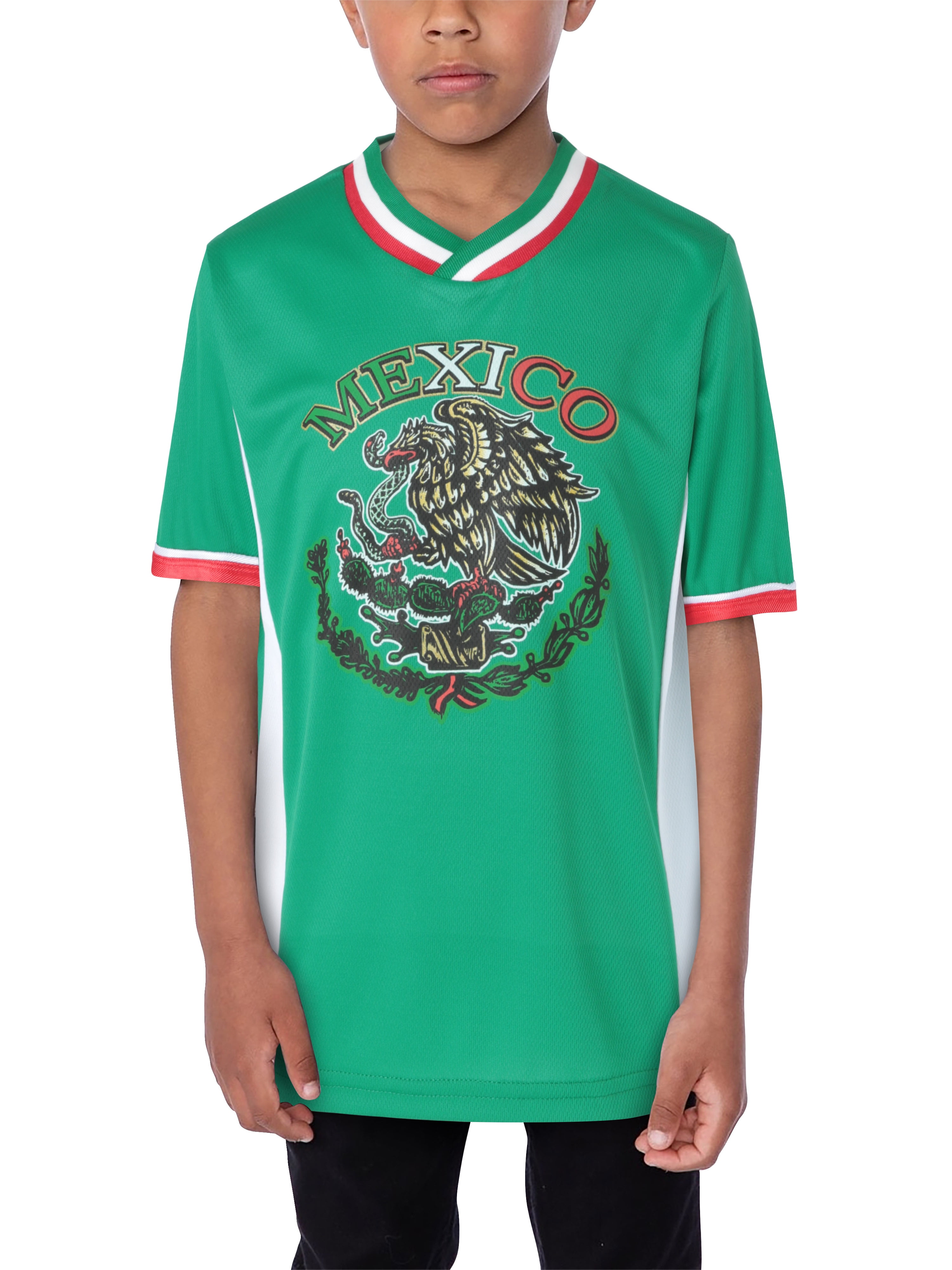 Ma Croix Kids Mexico National Coat of Arms Soccer Jersey Futbol Futsal Team Uniform - Walmart.com