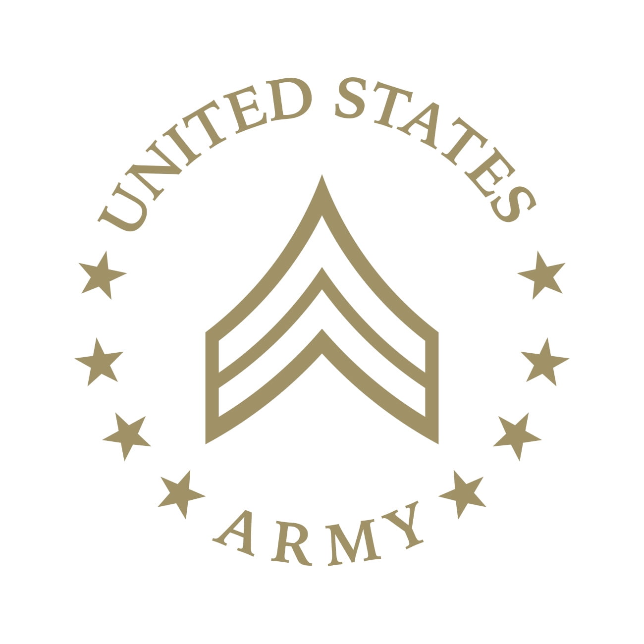 E-4 Corporal US Army Rank Sticker Decal Die Cut - Self Adhesive Vinyl ...