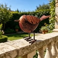 Antique Iron Bird Sculpture Weather Resistant Garden Statue For Outdoor ...