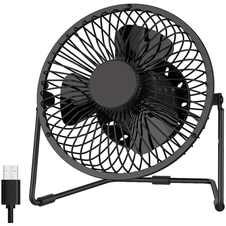 USB Desk Fan 5 Inch Desktop Silent Fan Air Circulator 2 Speeds ...