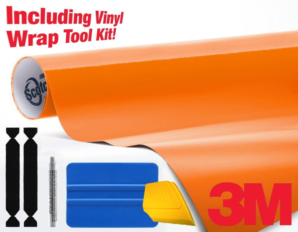 3M Gloss Bright Orange 1080 Air-Release Vinyl Wrap Roll - Including ...