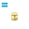 Uxcell 1/4 Inch Tube OD Brass Compression Sleeves Ferrules Brass ...