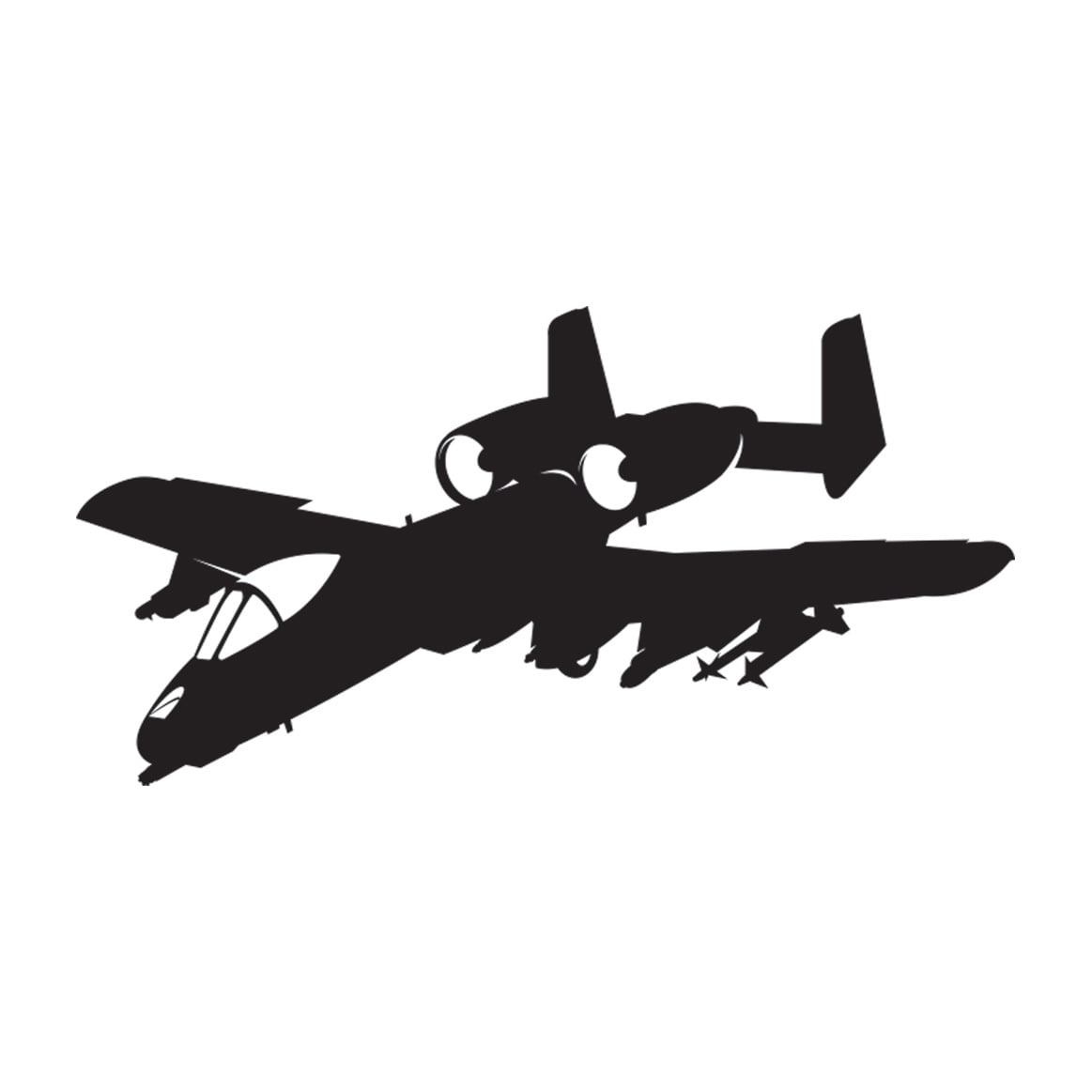 A 10 Warthog Silhouette