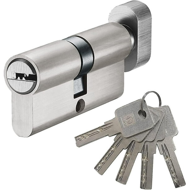 SHAR Brass Cylinder Lock with 5 Keys - Small 70 Pure Copper Security ...