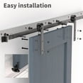 ATT Hardware 5FT Modern Heavy Duty Barn Door Hardware Kit for Interior ...