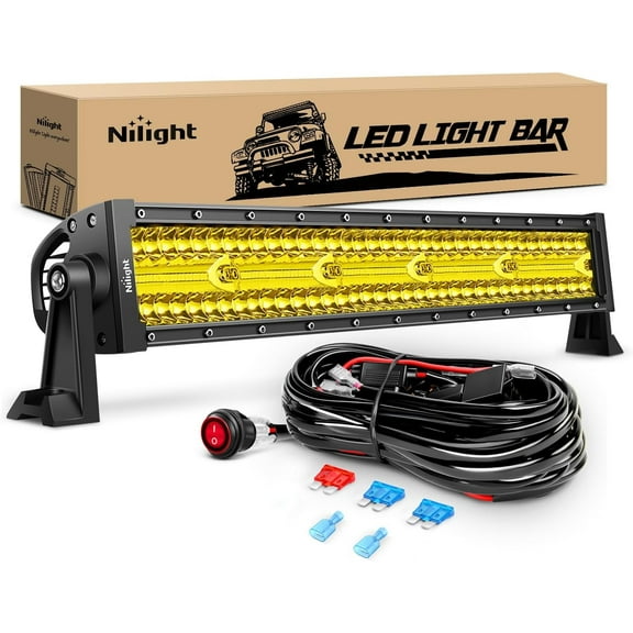 Nilight Led Light Bar 22Inch 480W Triple Row Flood Spot Combo ...