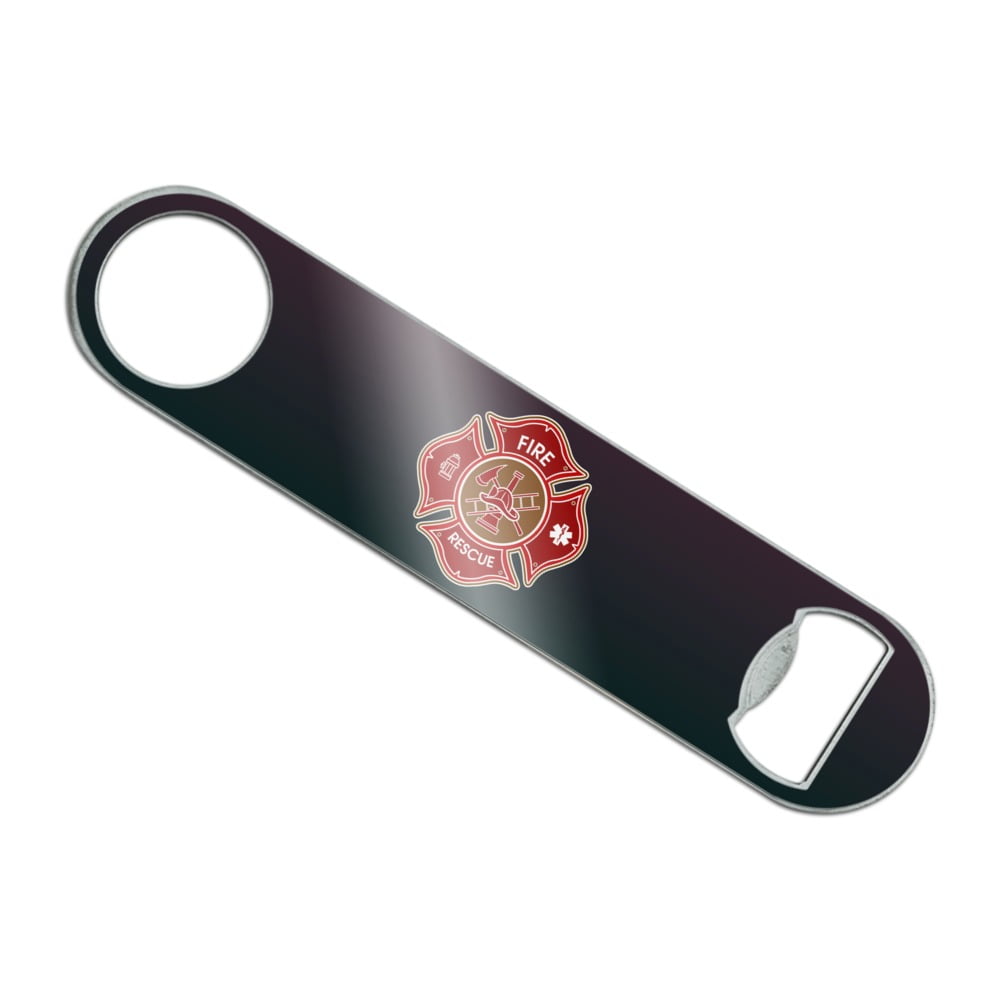 Firefighter Fire Rescue Maltese Cross Stainless Steel Vinyl Covered ...