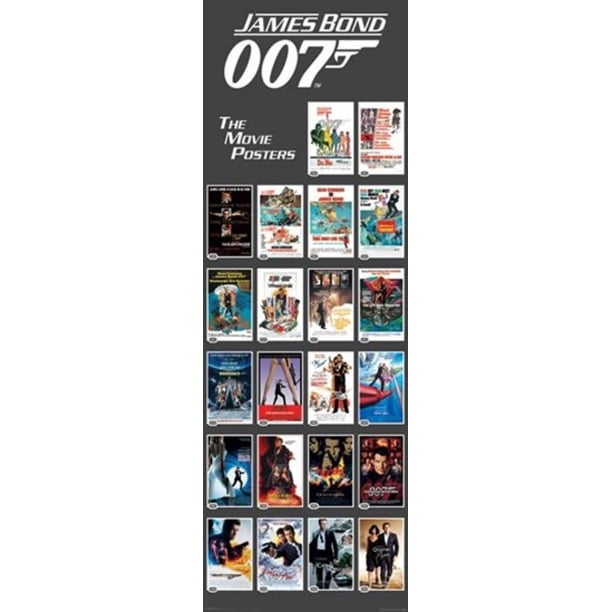James Bond - Movie Posters - Door Laminated Poster (21 x 62) - Walmart.ca