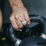 Rinfit Silicone Wedding Ring for Men - Soft Rubber Wedding Band ...