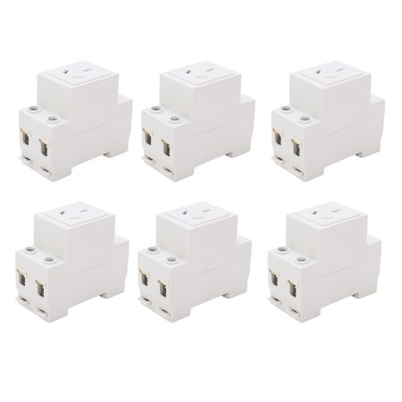 Modular Socket, 3 Hole Power Socket 250V Rail Type Installation For ...