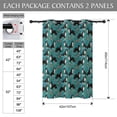 Bernese Mountain Dog and Wildflower Blackout Curtains,Triple Weaved ...