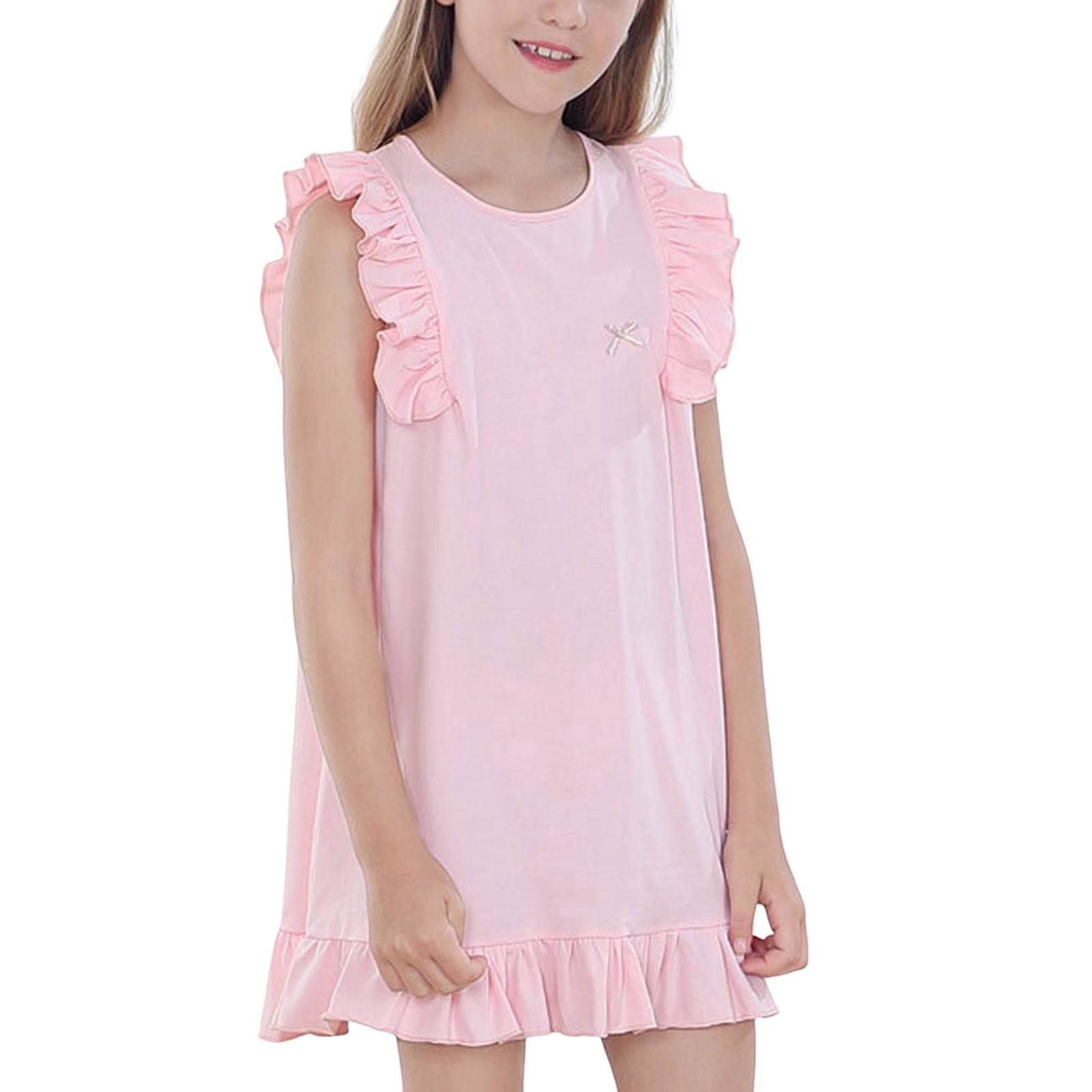 Click here for Faiwad Girls Summer Nightgowns Ruffle Sleeveless N... prices