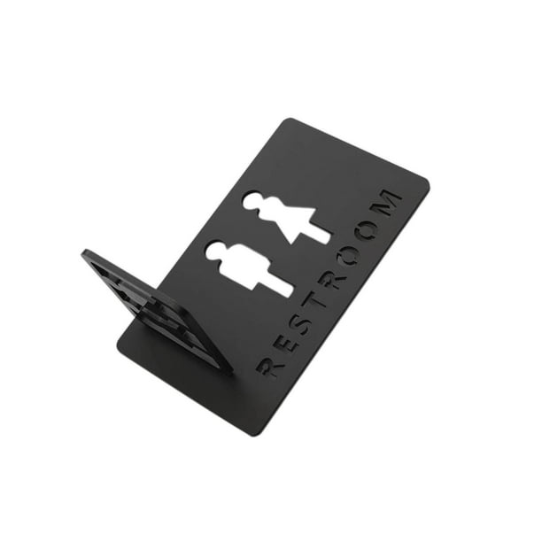 Toilet Symbol Bathroom Sign 3D Bathroom Door Signage for Women Restroom ...