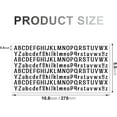 12 Sheets Letter Stickers, 1/2 Inch Self Adhesive Waterproof Small ...