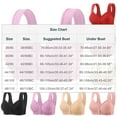 hoksml Plus Size Front Closure Wireless Bra, Lace Seamless Comfort ...