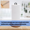 Simple Detachable Paper Towel Holder Metal Wood Vertical Design ...