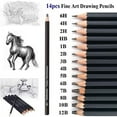 CNKOO 14pcs/set Professional Sketching Graphite Charcoal Pencils Set for Drawing - Walmart.com