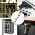 PACK OF 10 Handgun Pistol Hanger Rack Under Shelf Gun Safe Hangers ...