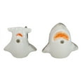 Ebros Ceramic Ocean Marine Great White & Hammerhead Sharks Salt Pepper ...