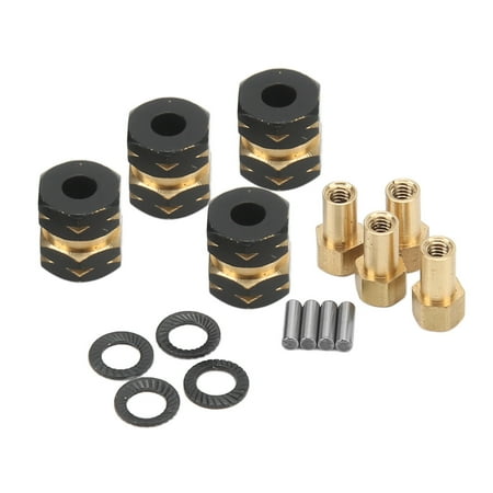 RC Hex Hub Extension Adapter, Brass RC Hex Hub Combiner Chamfered Edge ...