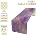 Purple Marble Table Runner,Dreamy Abstract Purple Gold Marble Cloud ...