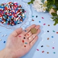 480Pcs 16 Colors Opaque Acrylic Beads Rectangle & Square Mixed Color 5. ...