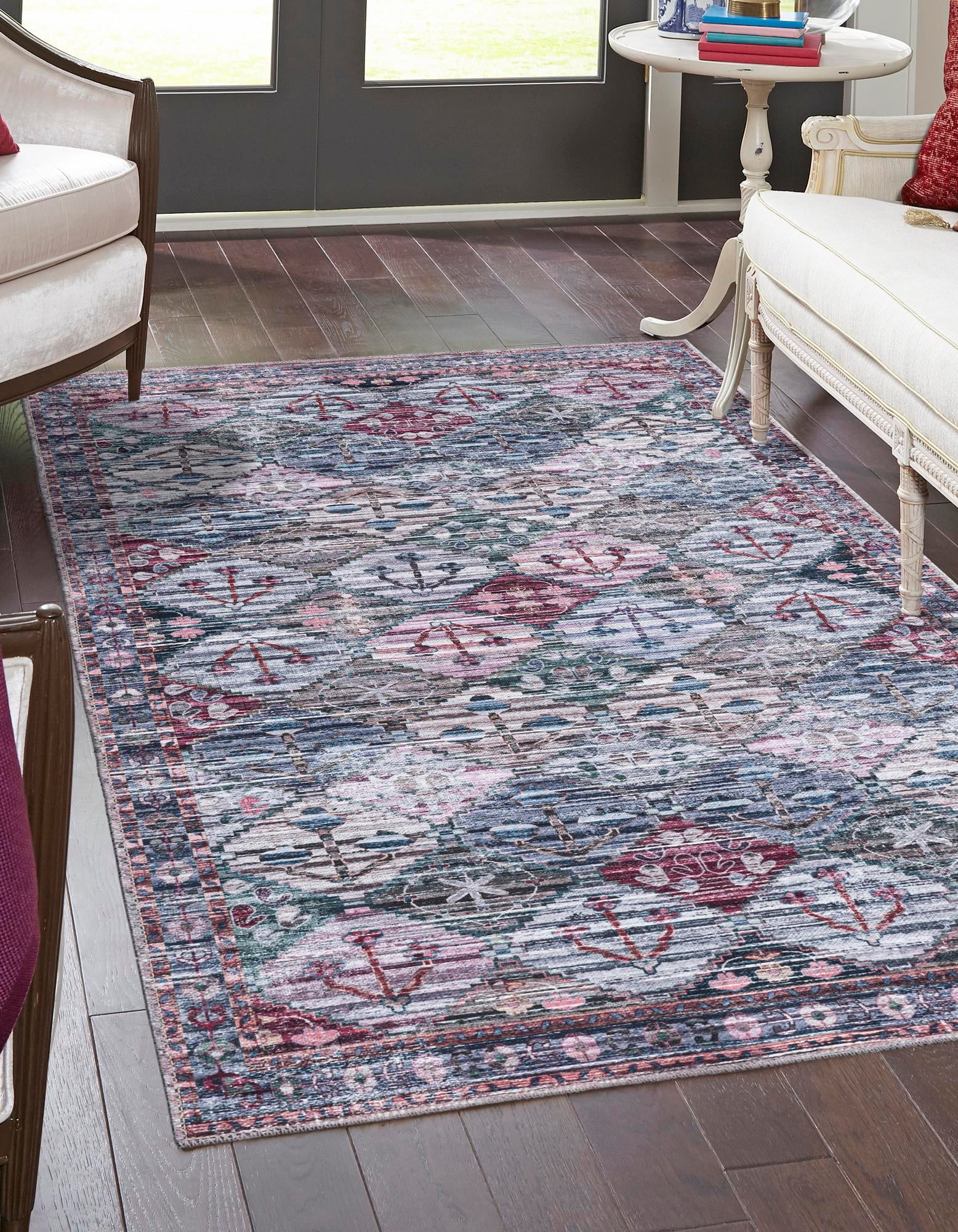 Rugs.com Mangata Collection Rug – 2' x 3' Multi Low Rug Perfect For ...