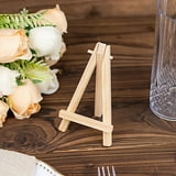 BalsaCircle 10 Natural 5" Wood Mini Easel Table Number Sign Holders ...