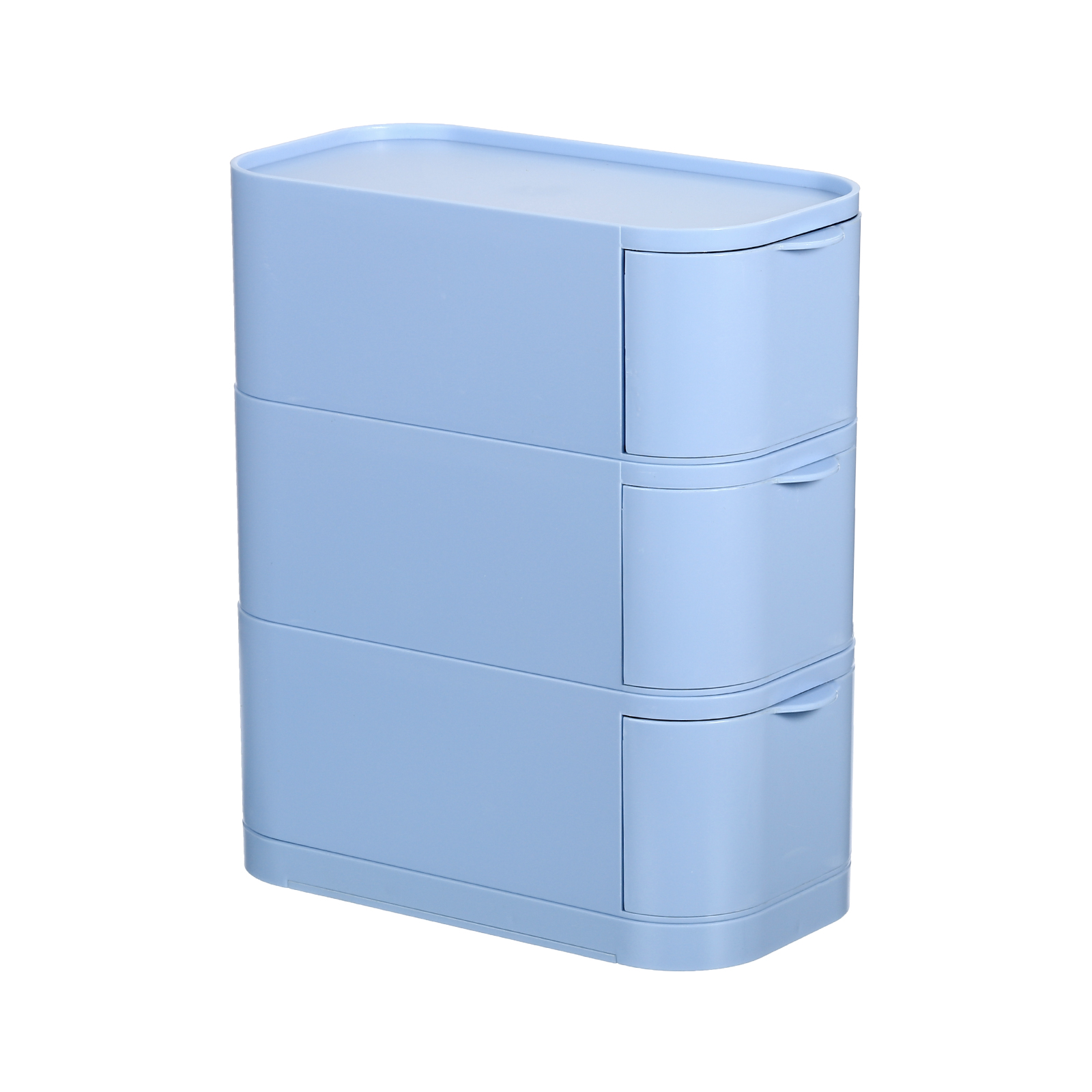 Uxcell Desktop Drawers Plastic Storage Stationery Desk Organizer, Blue ...