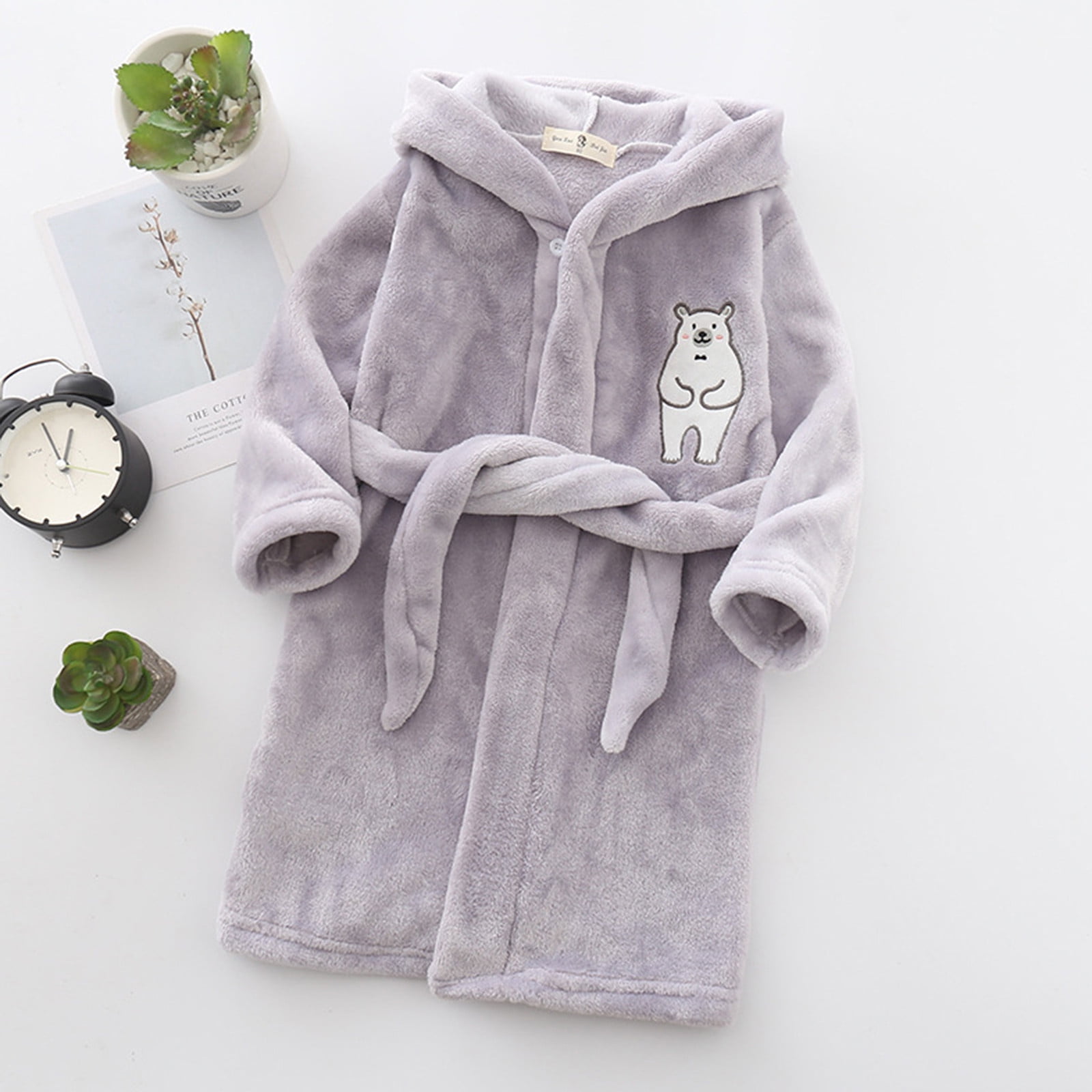 Click here for Tianyuuuu Adorable Cartoon Themed Hooded Bathrobe... prices