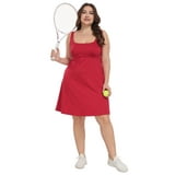 HDE Womens Plus Size Tennis Athletic Workout Dress with Built-in Shorts ...