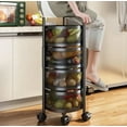 Klotel 4Tiered Rotating shelf 360 design baskets fruit vegetable ...