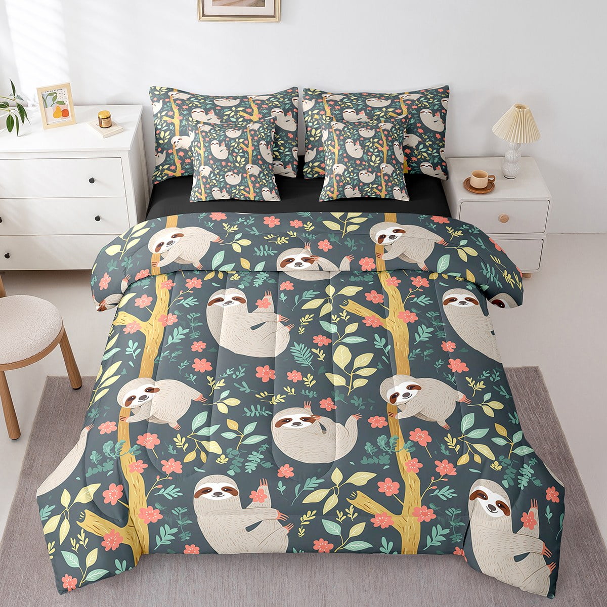 Click here for Erosebridal Funny Cute Sloth Bedding Sets Twin Siz... prices