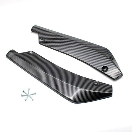 Car Body Spoiler, 2 Pcs Car Rear Lip Wrap Angle Protector Carbon Fiber ...