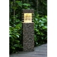 Luxen Home Faux Rock Post with Solar Light - Walmart.com