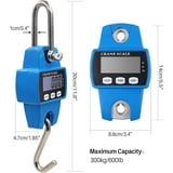 Digital Crane Scale, 300kg / 660lb Digital Hanging Scale with LCD ...
