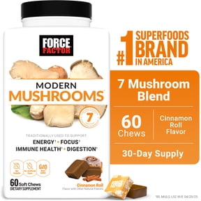 Force Factor Modern Mushrooms Soft Chews Mushroom Supplement Complex 60 ...
