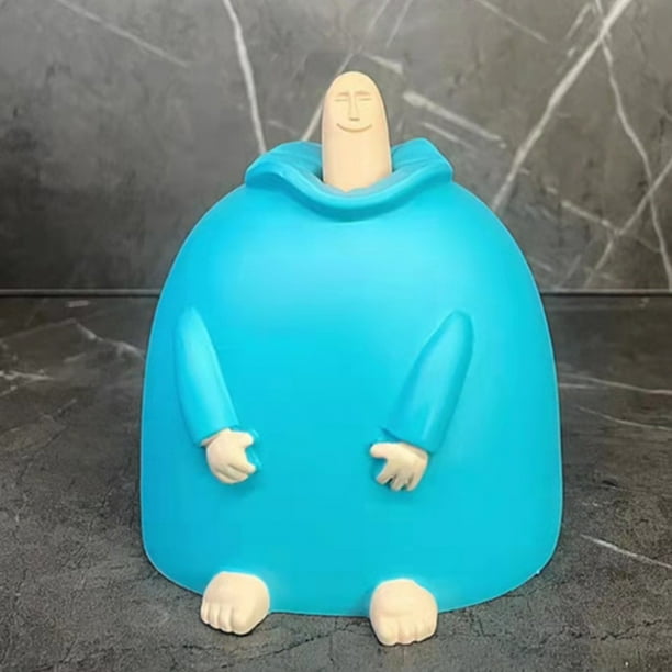 Peggybuy Resin Smiling Middle Finger Statue Craft Finger Gesture ...