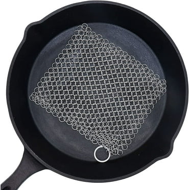 Knapp Made Combo Chainmail Cast Iron Scrubber with Silicone Core ...