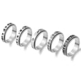 DESIGNICE Spinner Rings Long Lasting Unisex Anti-Rust Alloy Moon Star ...