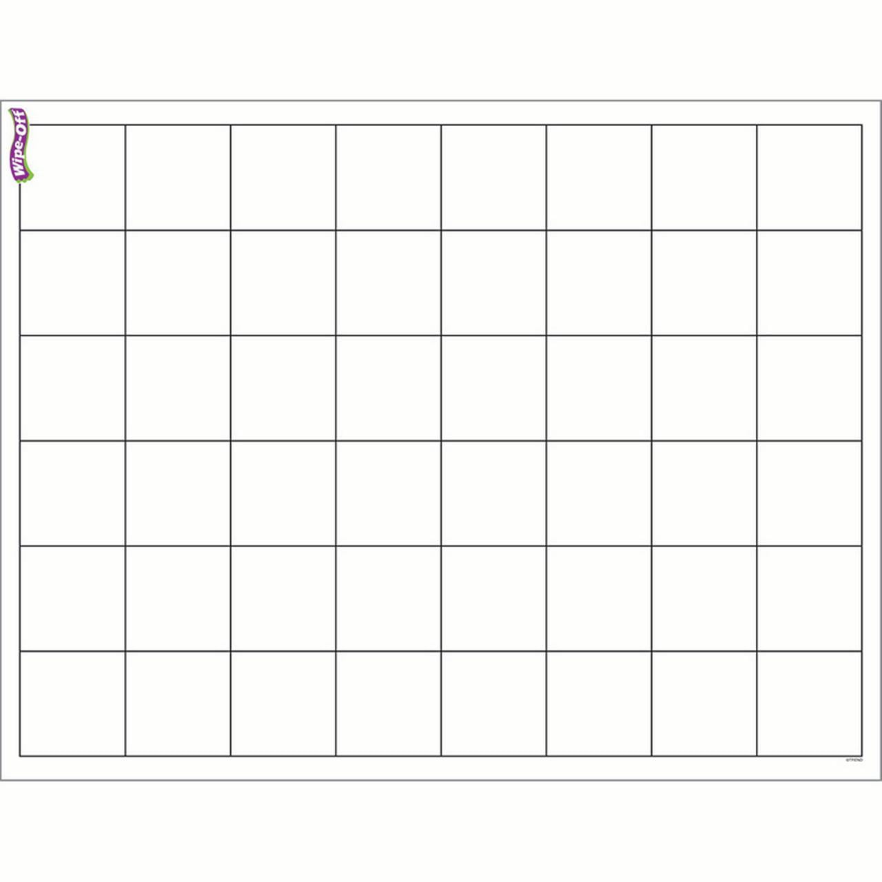 Graphing Grid (Large Squares) Wipe-Off Chart, 17" x 22" | Bundle of 10 ...