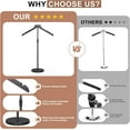 Adjustable Height Clothing Display Rack, Black Metal Garment Stand with ...