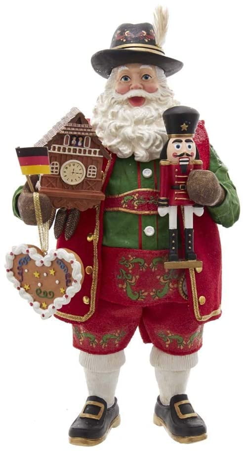 Kurt Adler 11-Inch Fabriché Musical German Santa - Walmart.com