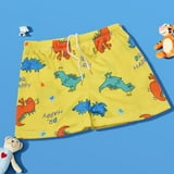 Boy Swim Trunks Cute Dinosaur Shorts Drawstring Elastic Waist Quick Dry ...