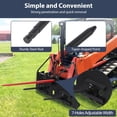 49" Hay Bale Spear 4000 LBS, Heavy Duty Square Bale Spike with Hex Nut ...